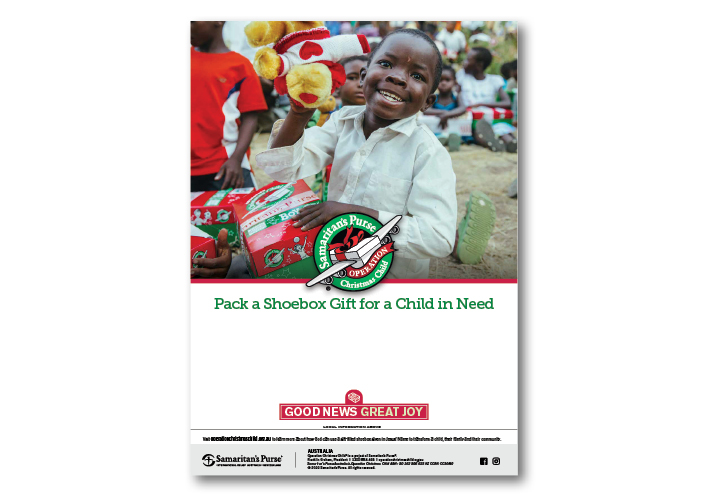 A3 Poster - Samaritan's Purse - Operation Christmas Child Donations